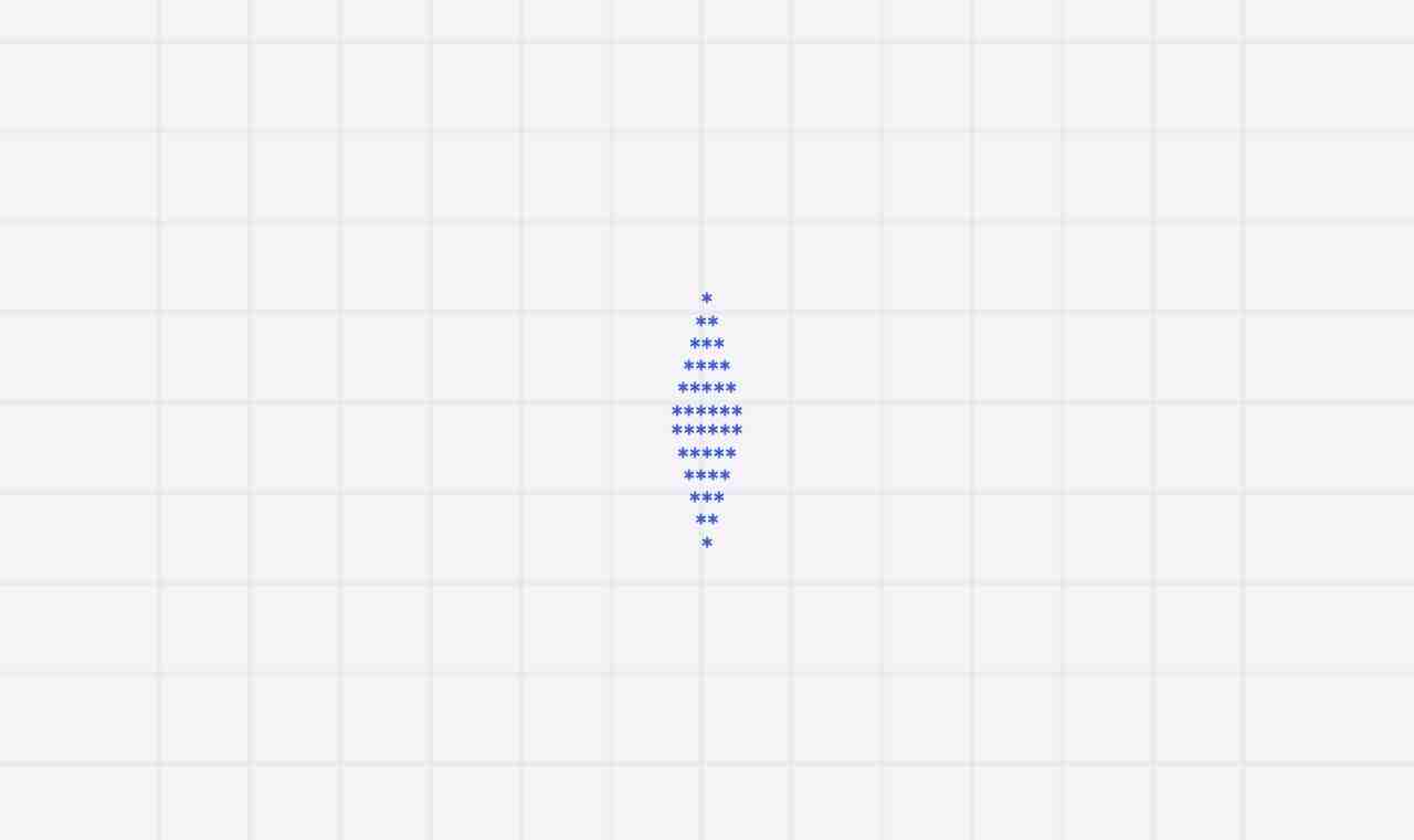 Program to print Diamond pattern printing using stars | Talent Battle